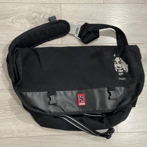 Chrome | Bags | Chrome Black Messenger Bag | Poshmark